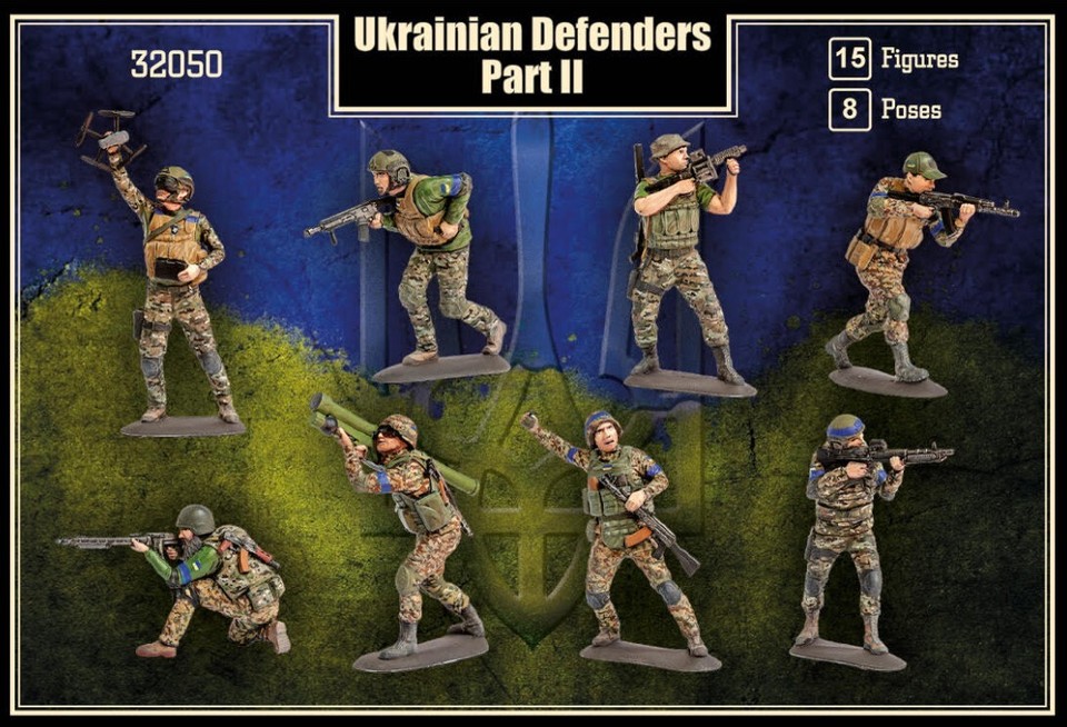 Mars Figures 32050 1/32 Ukrainian Defenders set II Plastic figures kit ...