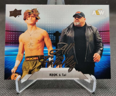 2023 Upper Deck AEW #95 All In The Family Hook Taz wrestling card | eBay