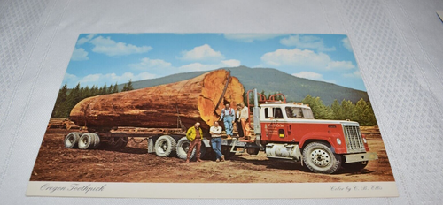 Oregon Toothpick Logging Truck Postcard H. S. Crocker Smith Western Inc ...