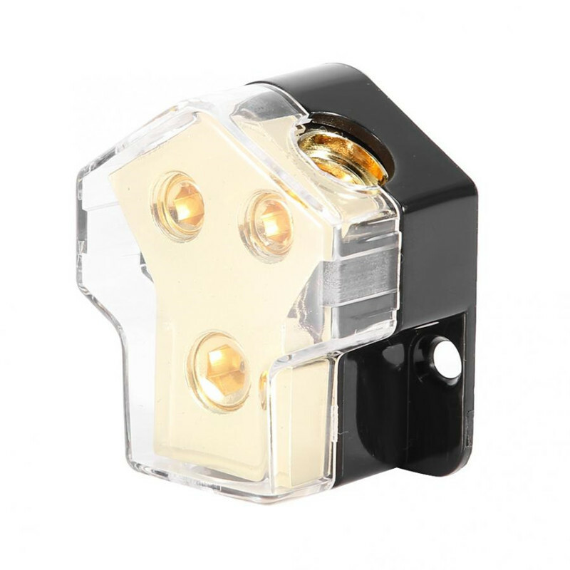 2 Way Power Distribution Block Power/Ground Splitter 0/4gauge AWG for ...