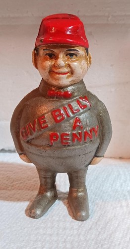 Give Billy Penny Bank Cast Iron Home Office Gift | eBay