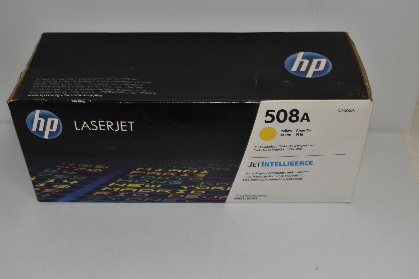 HEWLETT PACKARD HP 508A CF362A YELLOW TONER PRINT CARTRIDGE NEW (#3680 ...