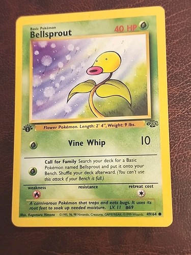 1999 Pokemon Bellsprout Jungle 1st Edition #49/64 | eBay