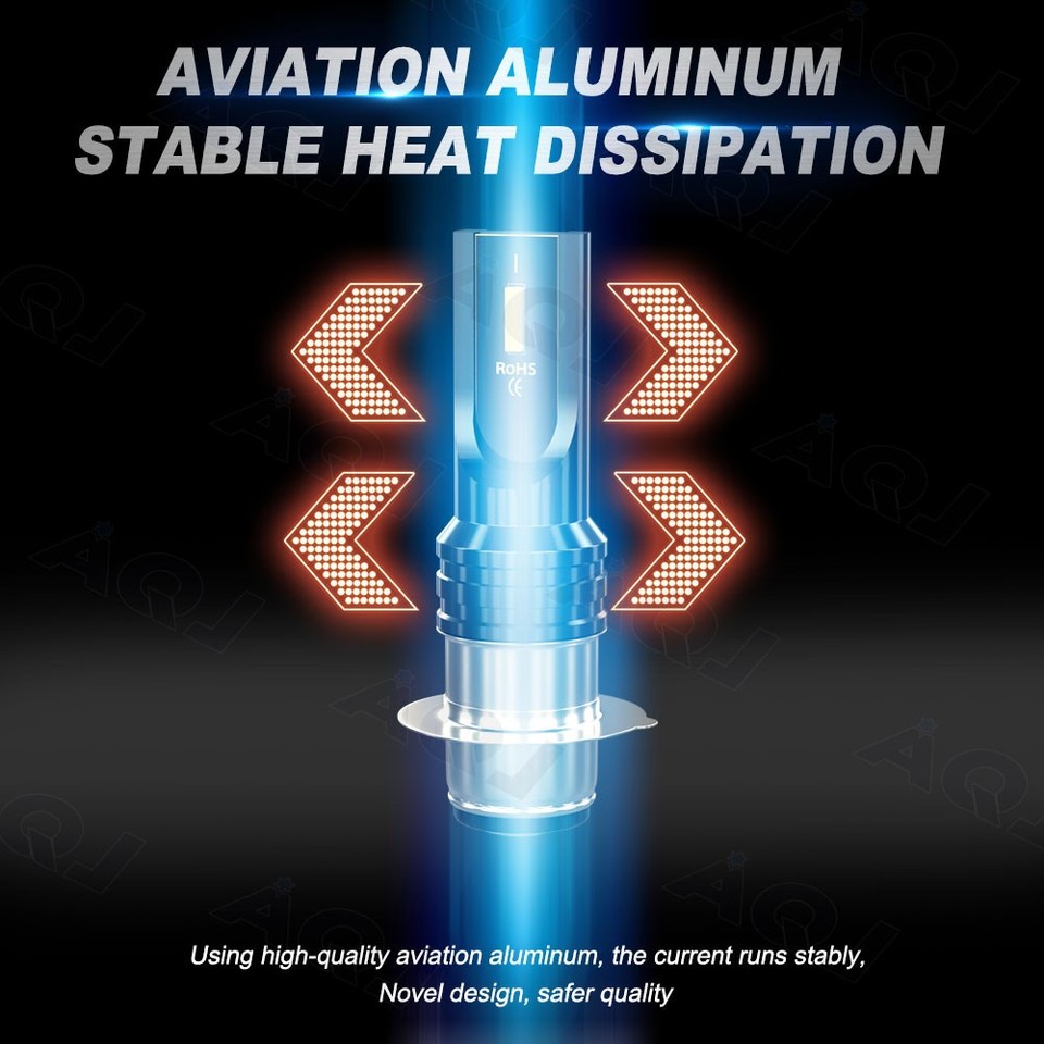 Super Bright LED Ice Blue Headlight Bulb Kit H6m For Yamaha Bruin 350 ...