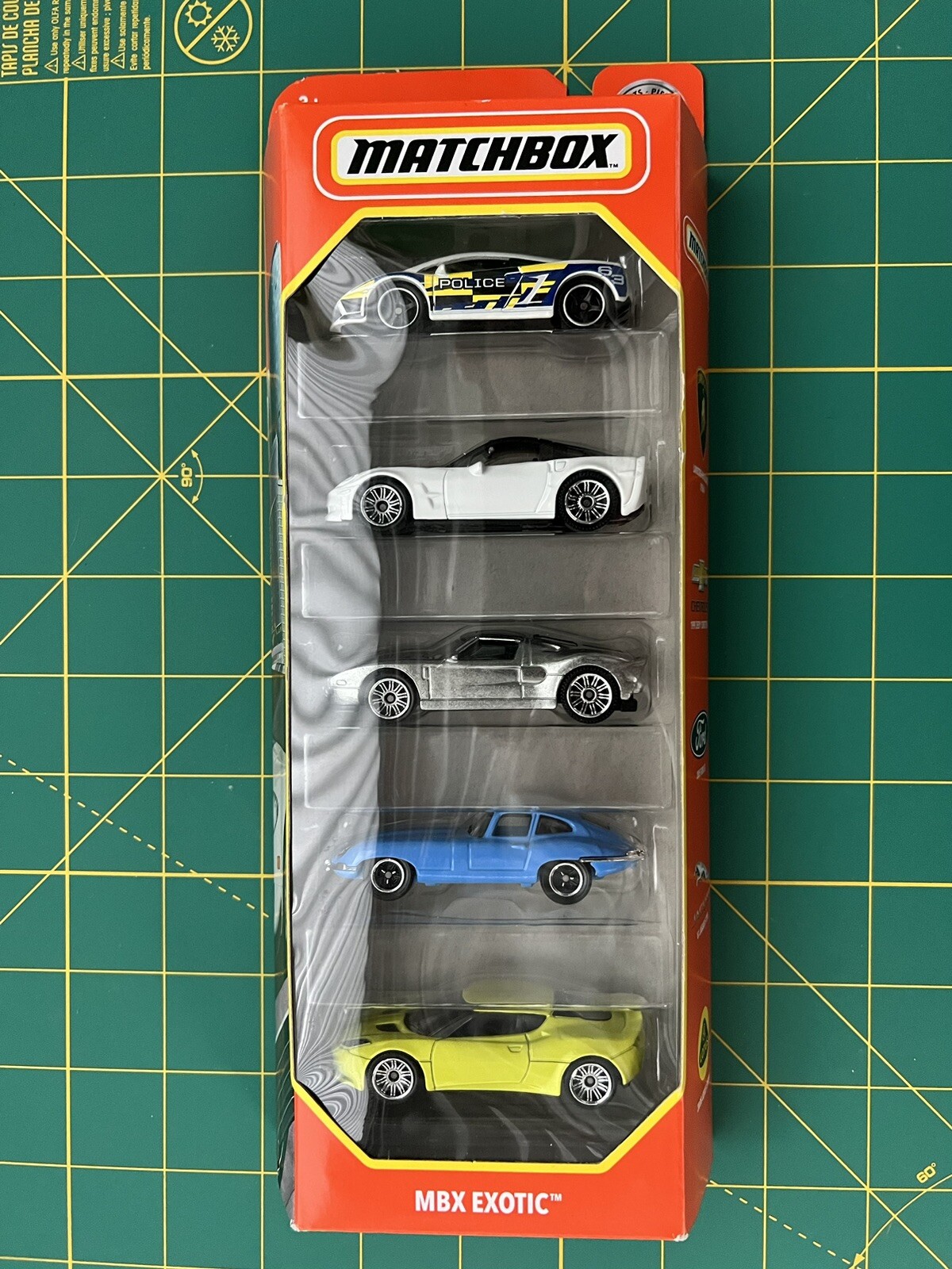 2021 MATCHBOX MBX EXOTIC 5 PACK MULTIPACK - LAMBORGHINI JAGUAR CORVETTE ...
