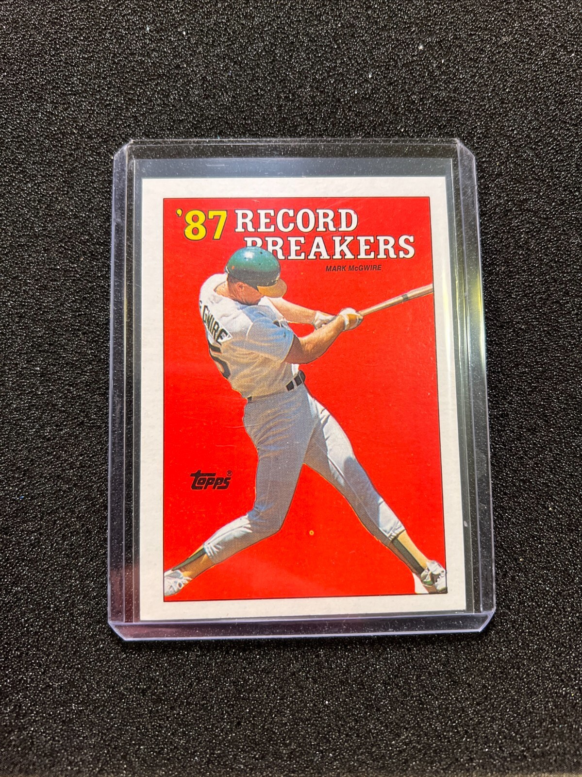 1988 Topps Mark McGwire 87 Record Breakers #3 Triangle Foot Multiple ...