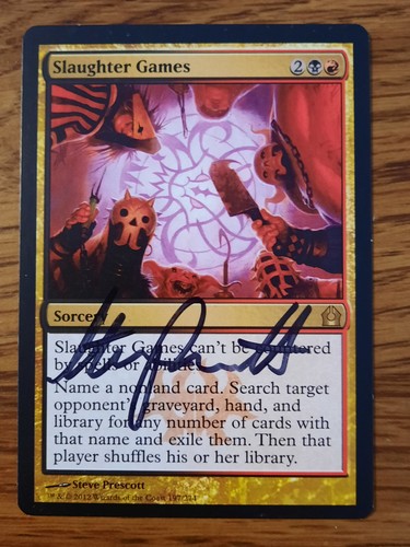 MTG Slaughter Games-Artist Signed (Steve Prescott) - Return to Ravnica ...
