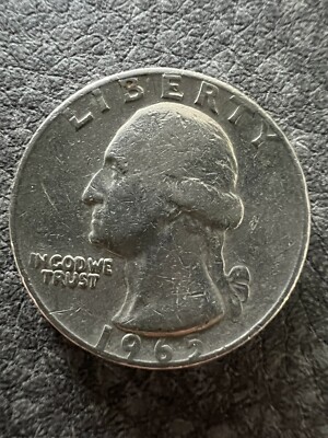 1965 Washington Quarter No Mint Mark Rim Letter Filled A Errors US Coin ...
