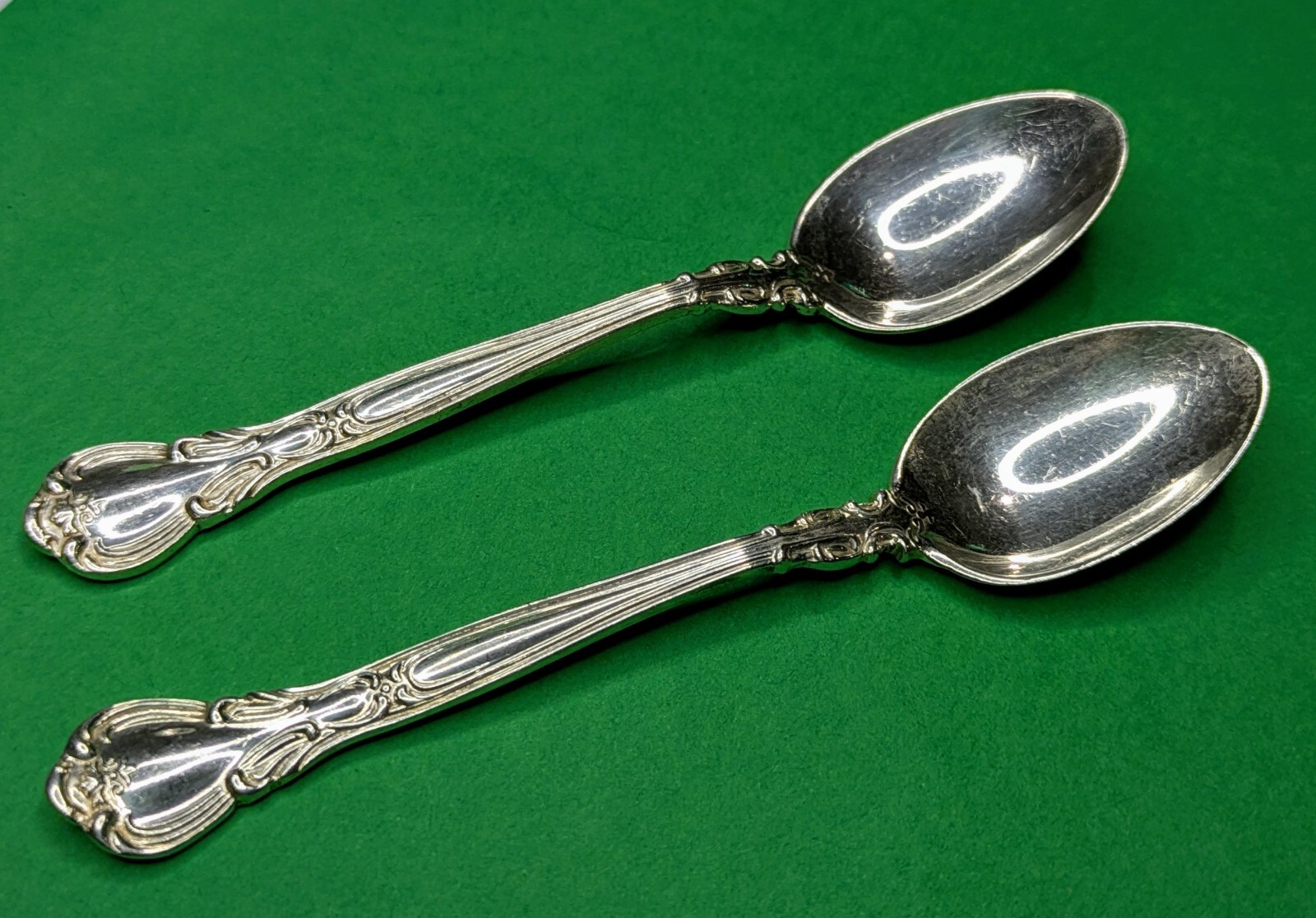 Lot of 2 Birks CHANTILLY Sterling Silver 4-1/4" Demitasse Spoons | eBay