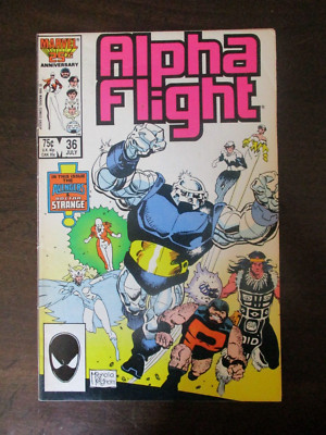ALPHA FLIGHT #36 JULY 1986 VF VERY FINE MARVEL COMICS MIGNOLA AL ...