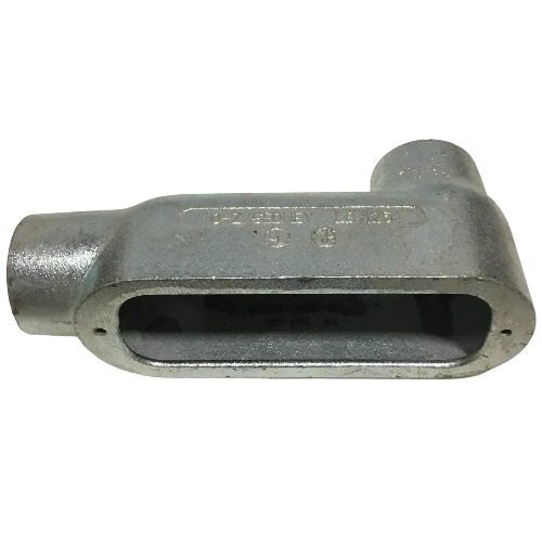OZ Gedney LB-125 1-1/4" Conduit Body Type LB, Malleable Iron Zinc ...