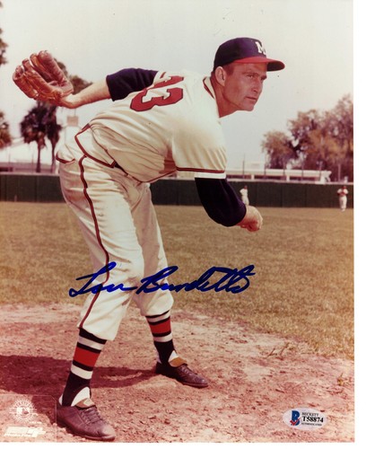 LEW BURDETTE AUTOGRAPH AUTO 8X10 PHOTO BECKETT AUTHENTIC BRAVES | eBay