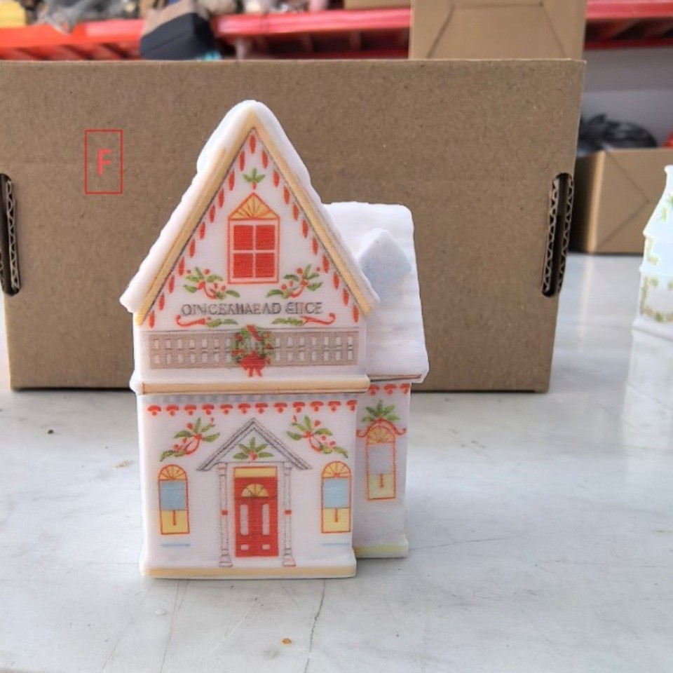 Cute Holiday Village Spice House Cartoon House Craft Ornament | eBay ...