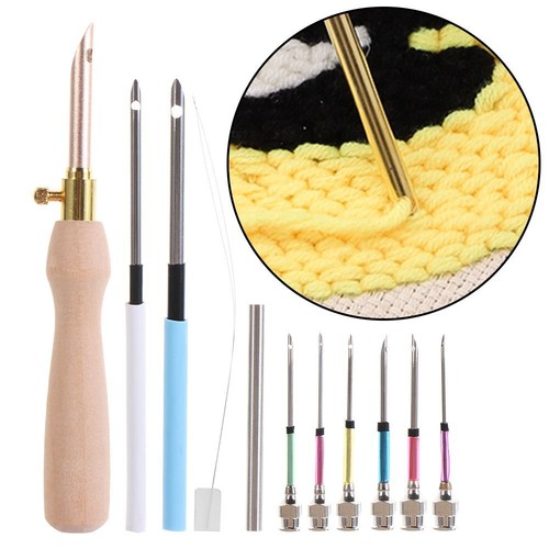 DIY Embroidery Stitch Punch Needle Tool Poke Needle Poking Cross Stitch ...