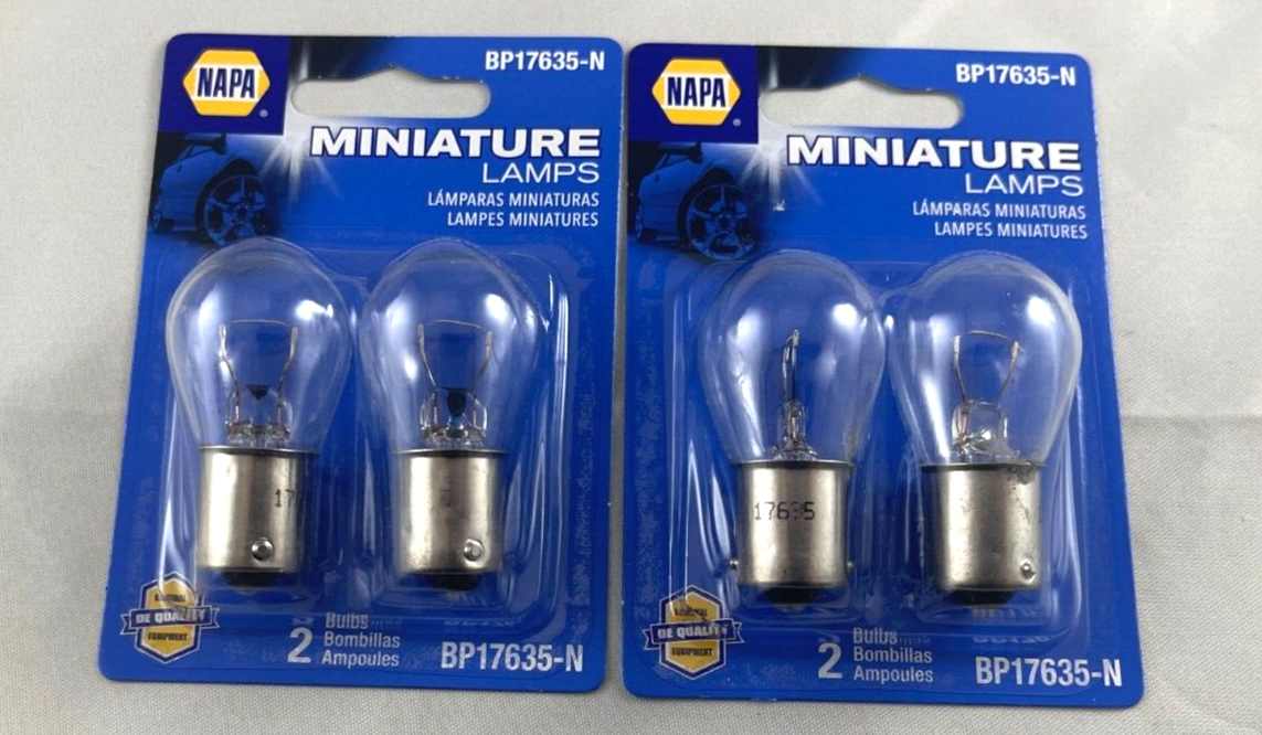 NAPA Automobile Lamps BP17635-N BP17635 17635 Miniature (2 Pack/4 Bulbs ...