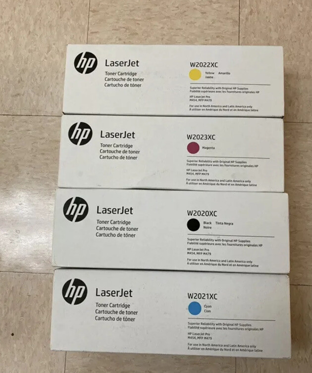 NEW SET OF 4 414X W2020XC W2021XC W2022XC W2023XC High Yield TONER ...