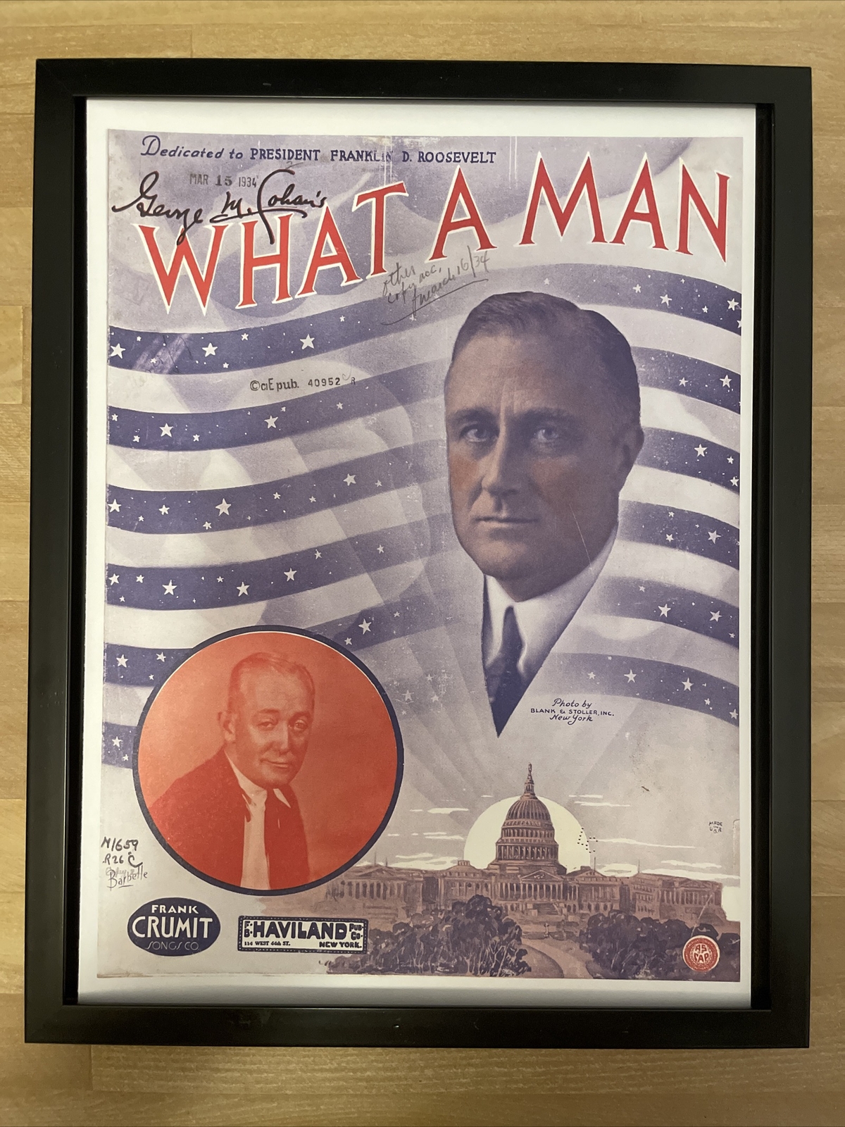 FRAMED Presidential Campaign Poster, Franklin D Roosevelt, Democrat, 1932 | eBay