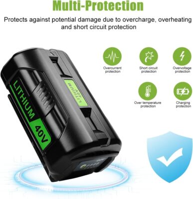 For Ryobi 36v 40v Battery BPL3650D BPL3640 R36BTY42 Replacement Lithium ...