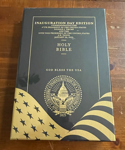 DONALD TRUMP GOD BLESS THE USA BIBLE Limited MAGA INAUGURATION DAY ...