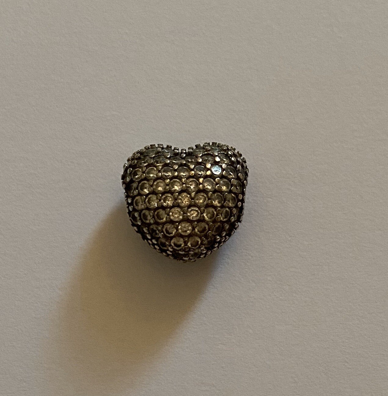 Authentic Pandora Heart Clip / Bead Stopper - Gem