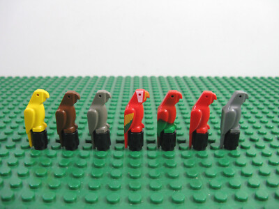 1x LEGO Parrot Bird Minifig with Small Peak 6274 6091 6243 6769 #2546 ...