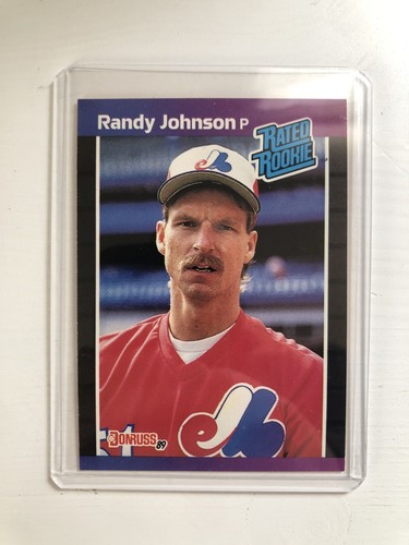 1989 DONRUSS RANDY JOHNSON RATED ROOKIE CARD 42 VERY RARE DOUBLE ERROR ...