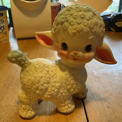 Vintage The Sun Rubber Co Lamb Squeaky Rubber Toy Retro 1955 | eBay