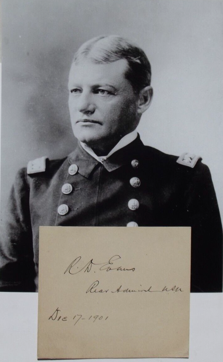 Admiral Robley D. Evans U.S Naval Commander 'Great White Fleet' Signed ...