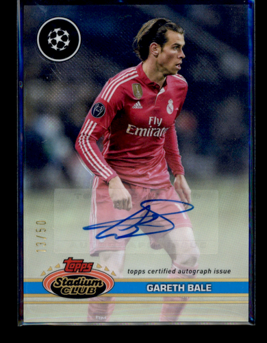 2023-24 Topps Stadium Club Chrome UEFA Gareth Bale Classic Kits Auto 13 ...