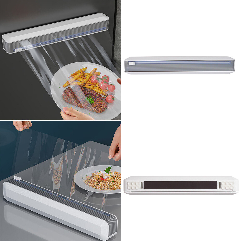 Kitchen Food Wrap Holder Wrap Dispenser Cling Film Dispenser Tin Foil ...