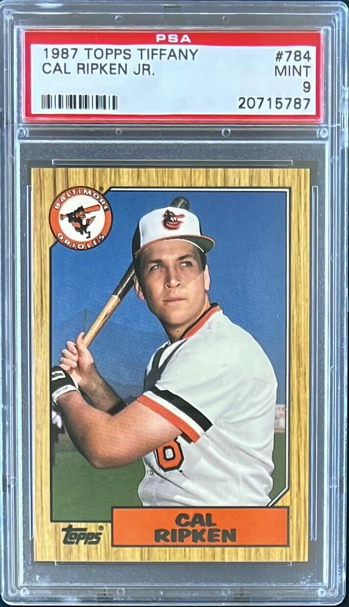 1987 TOPPS TIFFANY #784 CAL RIPKEN PSA 9 MINT ORIOLES | eBay