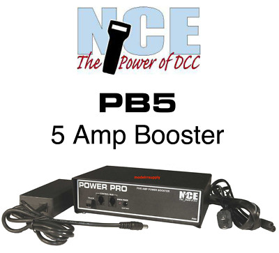 NCE 45 PB5 - 5 Amp DCC Booster with US and International Power Supply ...
