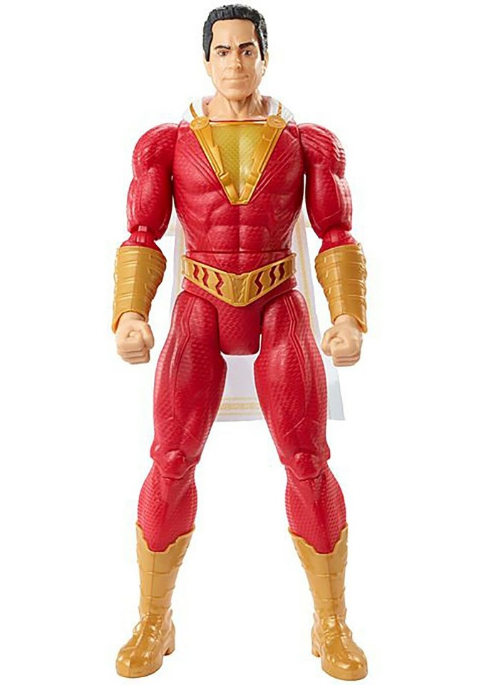 DC SHAZAM Movie Shazam 12" inch True Moves Movie Action Figure Mattel ...