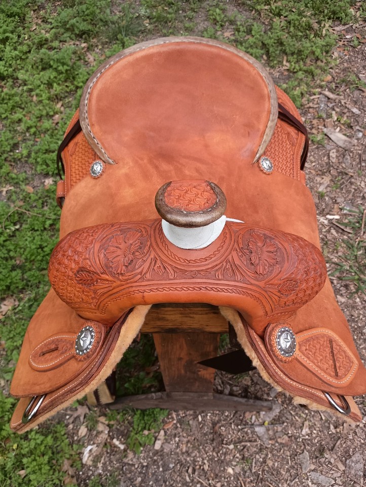 15.5" Cactus Ranch Roping Saddle | eBay