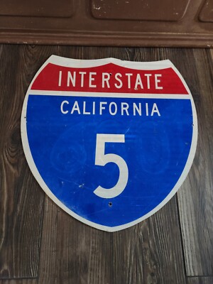 California Interstate 5 Sign 24” X 24” W/ Authentic Stamp! Golden State ...