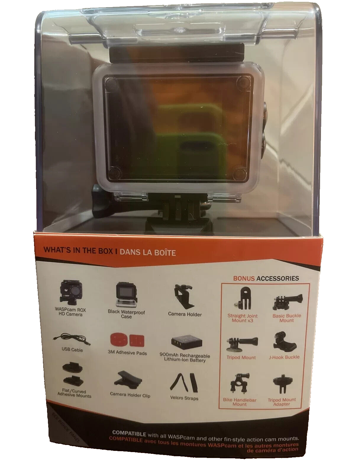 Cobra WASPcam ROX 9940 HD 1080p 60 FPS FHD Action Camera Water ...