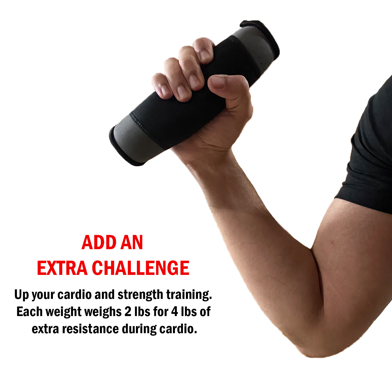 2 Lb Walking Running Hand Weights Straps Fitness Dumbbells Heavy ...