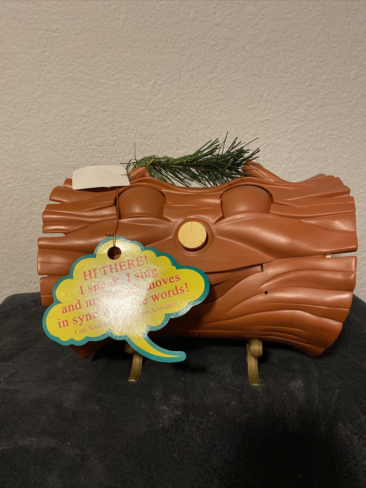 1999 Telco Christmas Yule Burner Talking Singing Animated Motionette ...