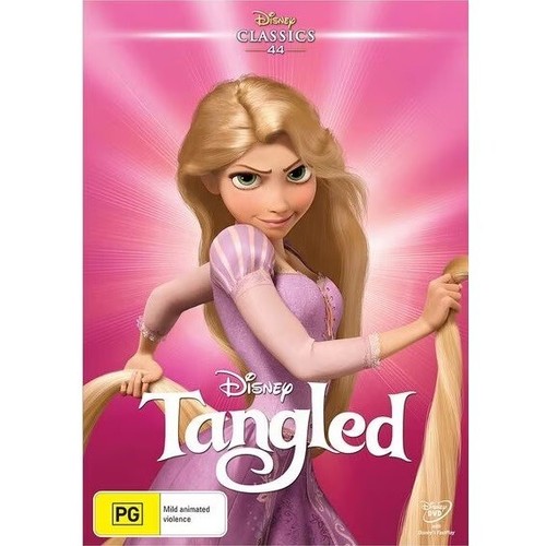 Tangled (DVD, 2010) PAL Region 4 (Disney Classics 44) Mandy Moore ...