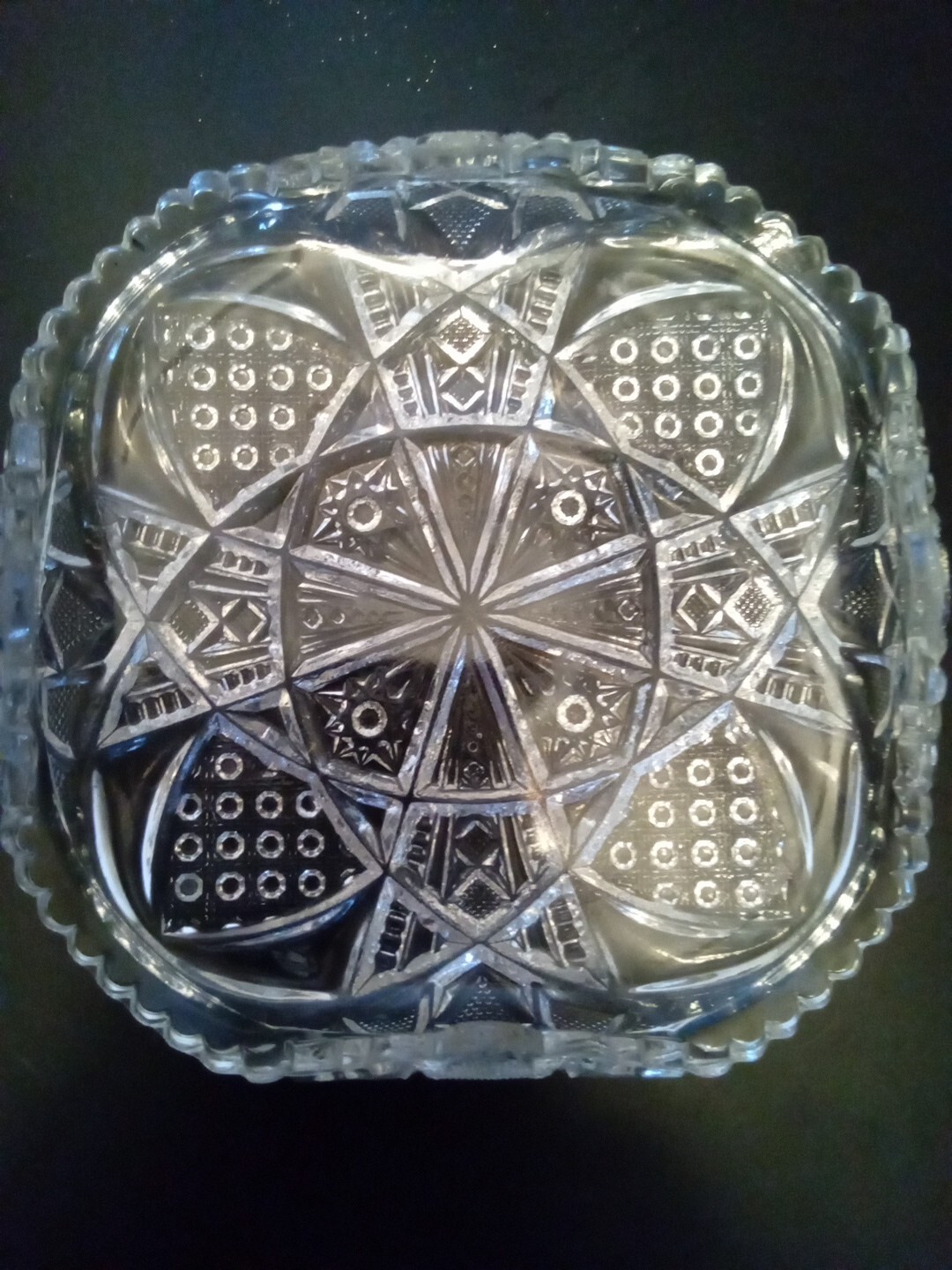 Antique EAPG square PLATE/DISH sunbeam Pattern McKee Bros 1898 EAPG ...