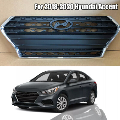 Front Upper Bumper Grille 86350-J0000 Fit 2018-2020 Hyundai Accent ...