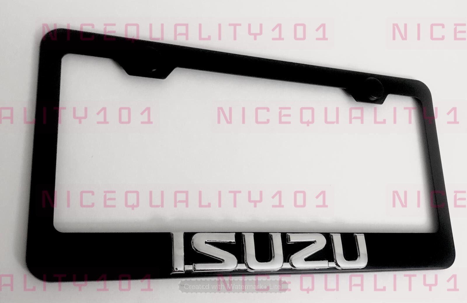 3D Isuzu Stainless Steel Chrome Finished License Plate Frame Rust Free ...