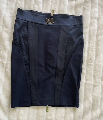 Behcetti Italia Women’s Office Pencil Skirt Navy Rayon Size 10 Eu 40 ...