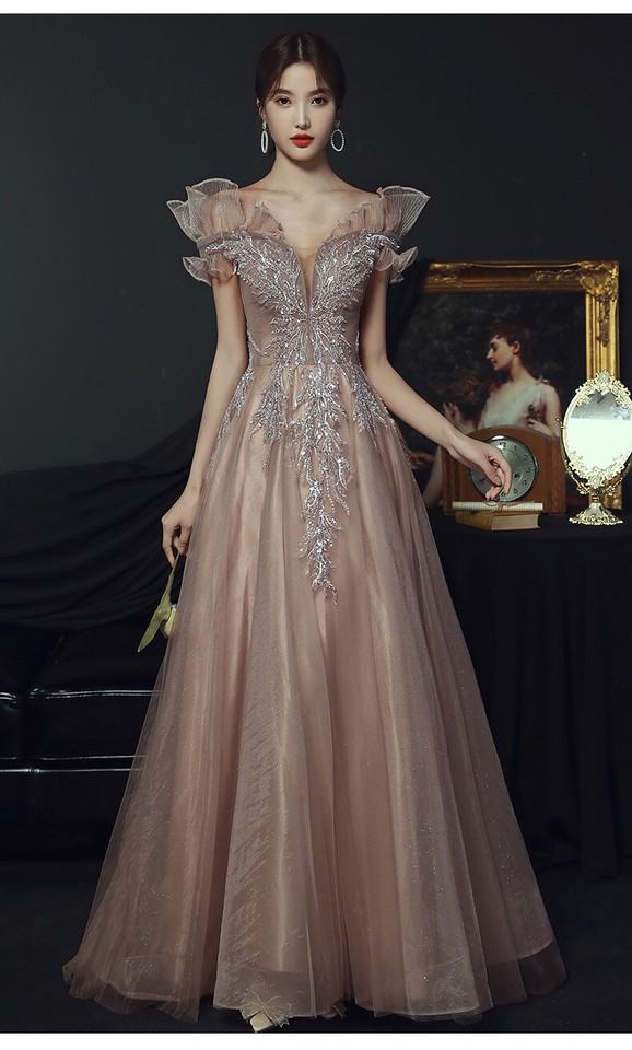 Evening Formal Party Ball Gown Prom Bridesmaid Host Acting Host Dress ...