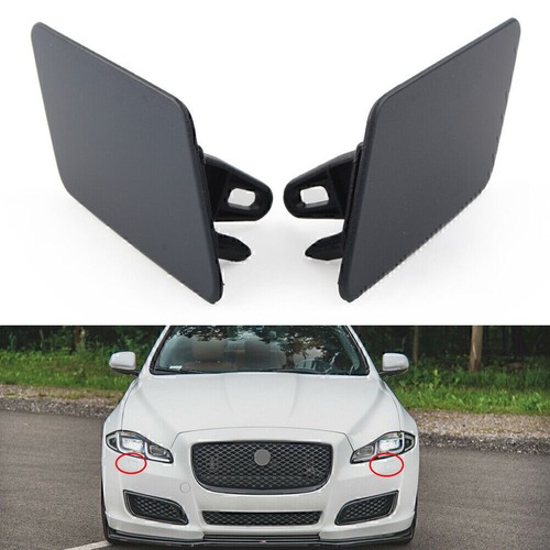 Pair Bumper Headlight Washer Cover Cap For Jaguar XJ 2011-2018 C2D3561 ...