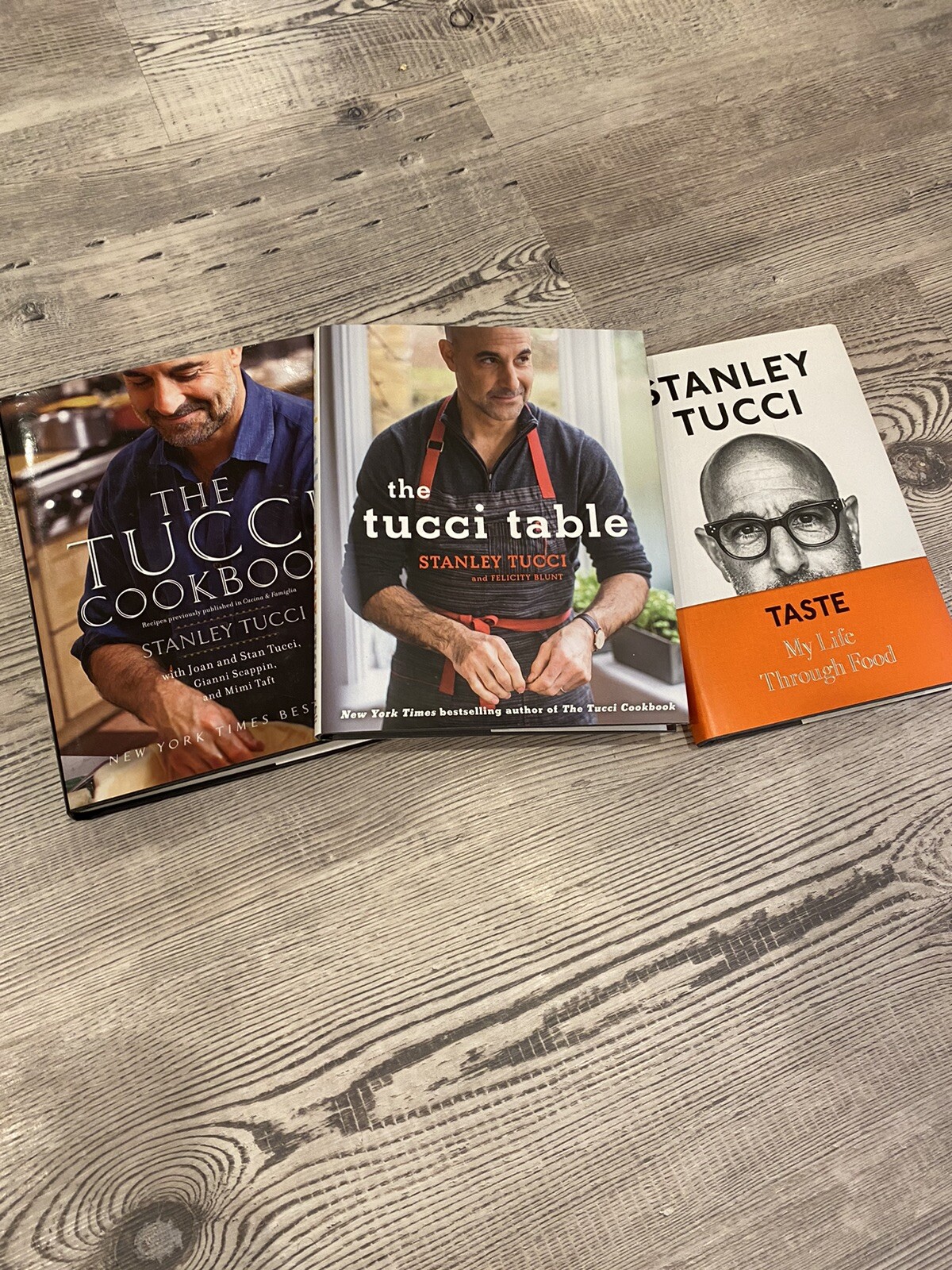 stanley tucci book combo/set. new. the tucci table, the tucci cookbook ...