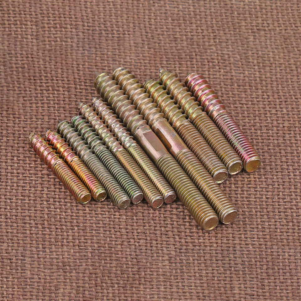 M6 M8 Thread Hanger Bolt Double Headed Bolt Self-Tapping Screws for ...