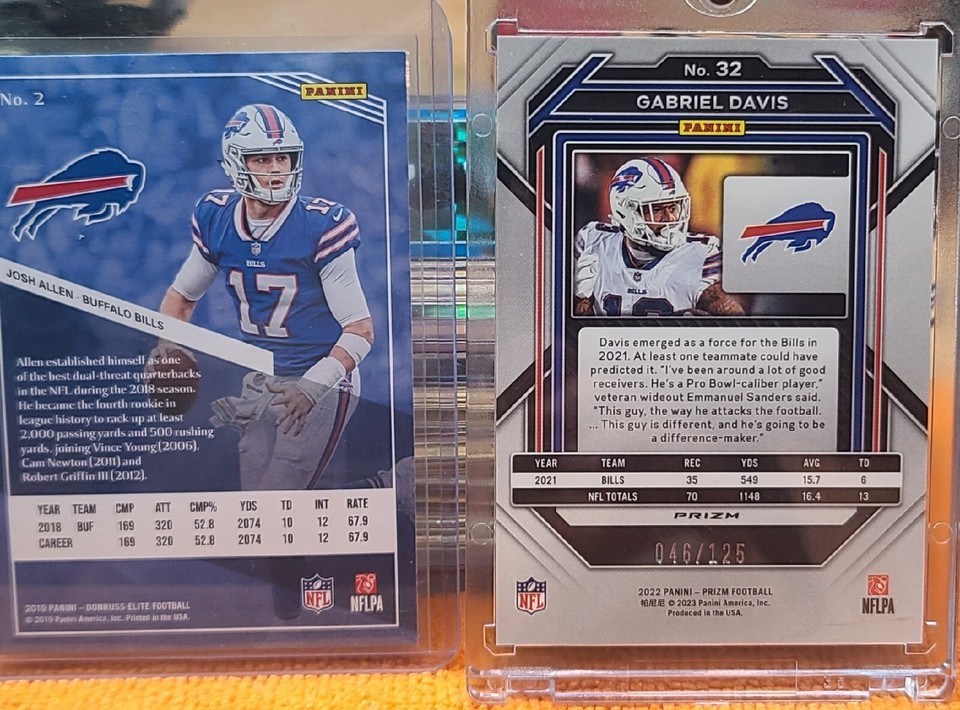 Josh Allen & Gabe Davis cards. both Panini | eBay
