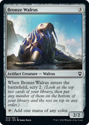 Bronze Walrus - Foil Light Play, English Magic the Gathering MTG ...