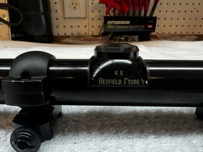 Redfield 4X Rifle Scope Denver, Co. Post Reticle With rings, Mint ...